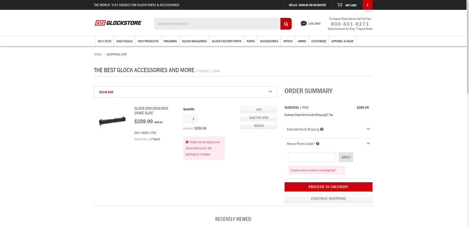 GlockStore Promo Codes (1 Verified) - 10% Off Jul 2025