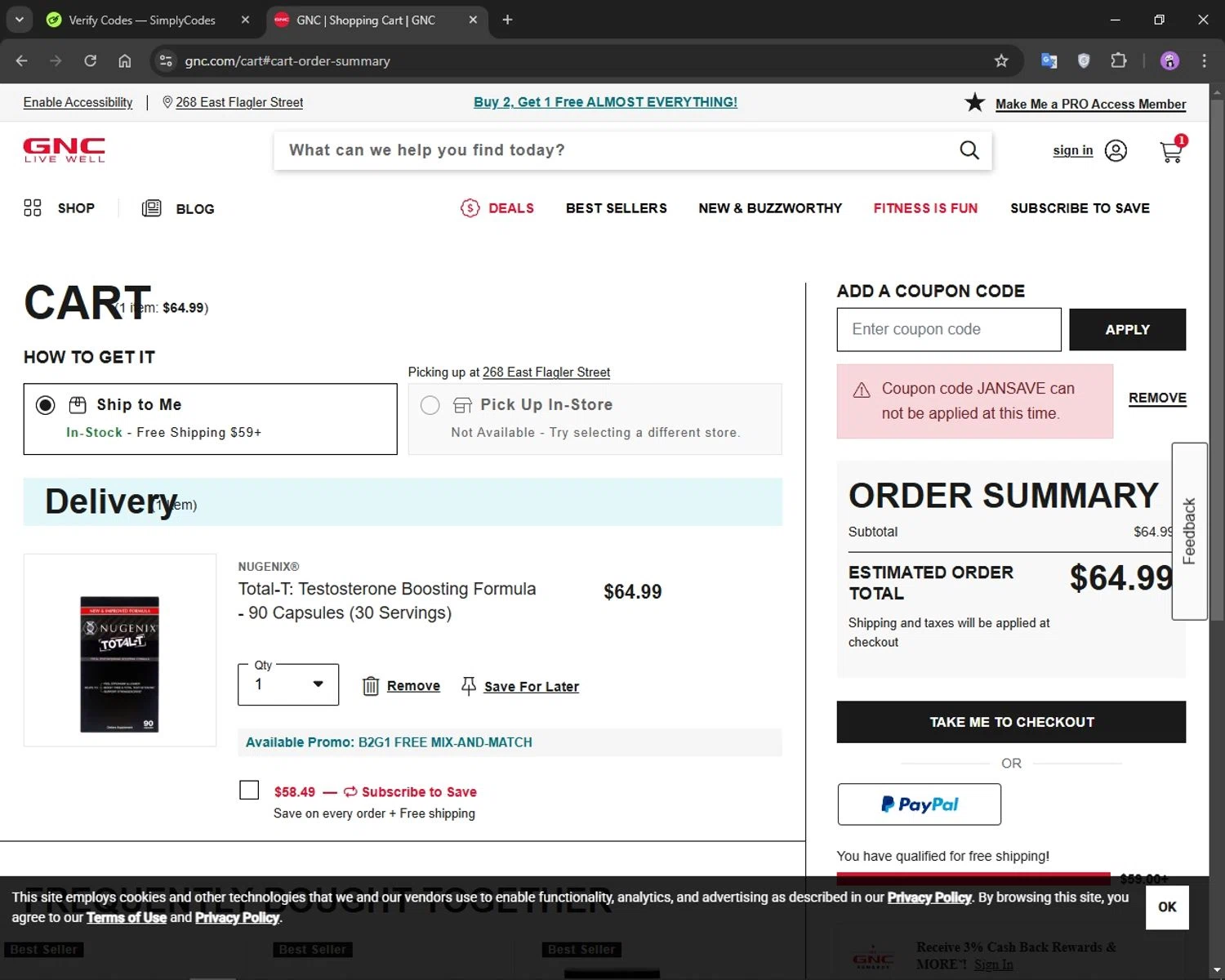 GNC Promo Codes - $5 Off | January 2025