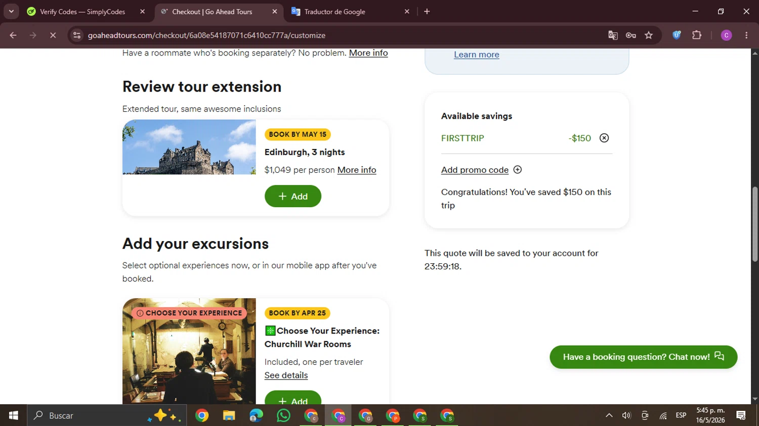 Go Ahead Tours Promo Codes - $500 Off (Verified) Jun 2026