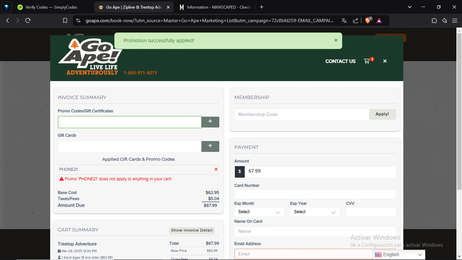 Go Ape Discount Codes - 15% Off (2 Verified) Sep 2025