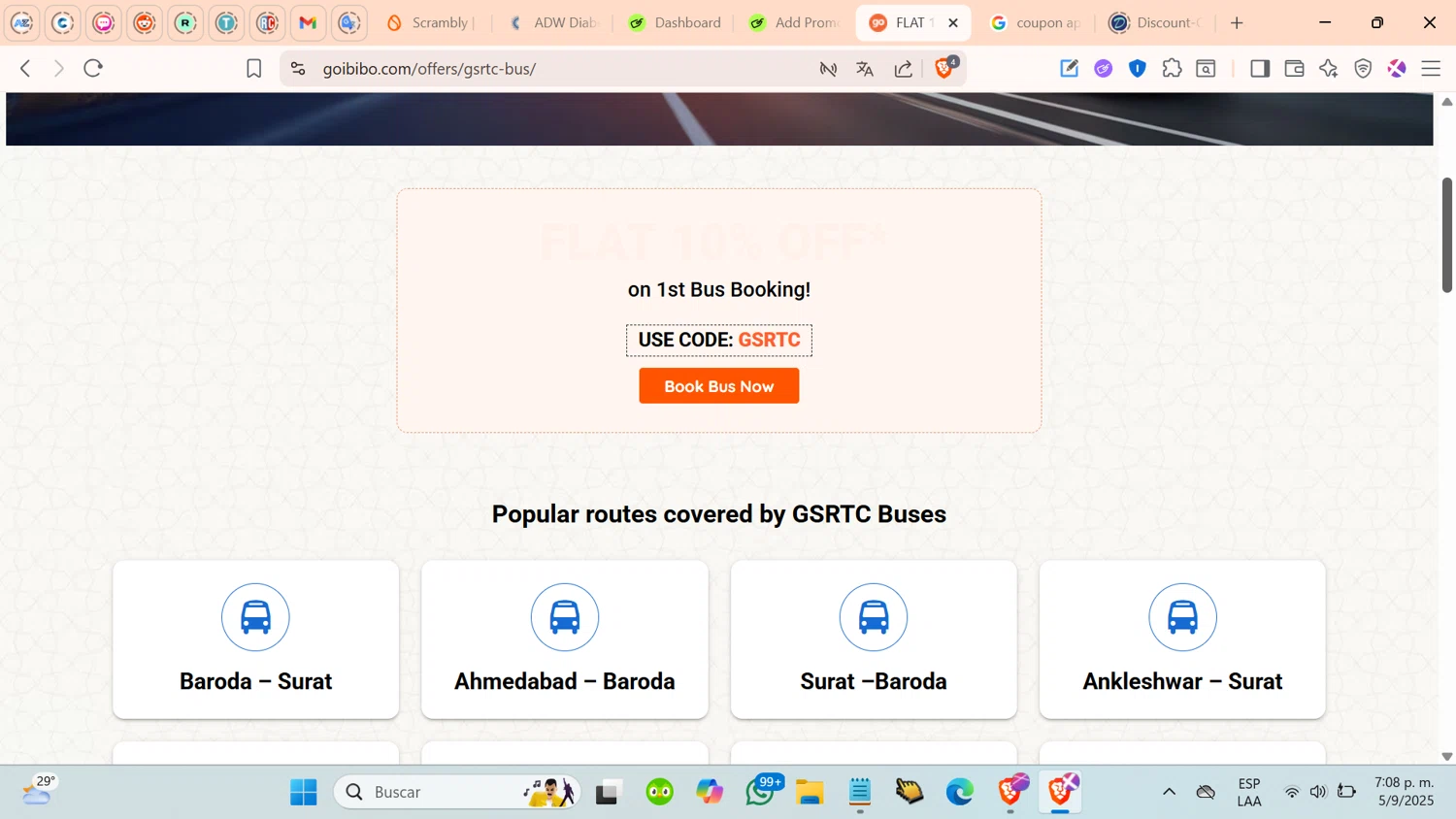 Goibibo Promo Codes (4 Verified) - 10% Off w/Code Sep 2025