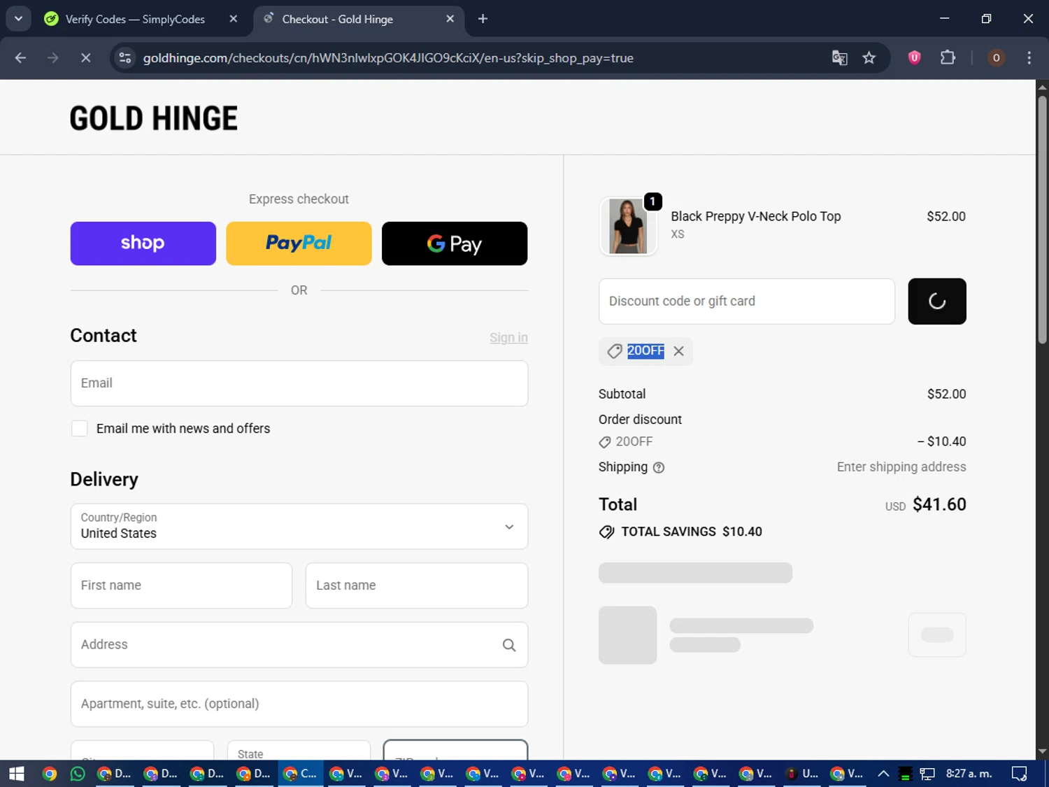 Gold Hinge Promo Codes - 20% Off (8 Verified) Dec 2025