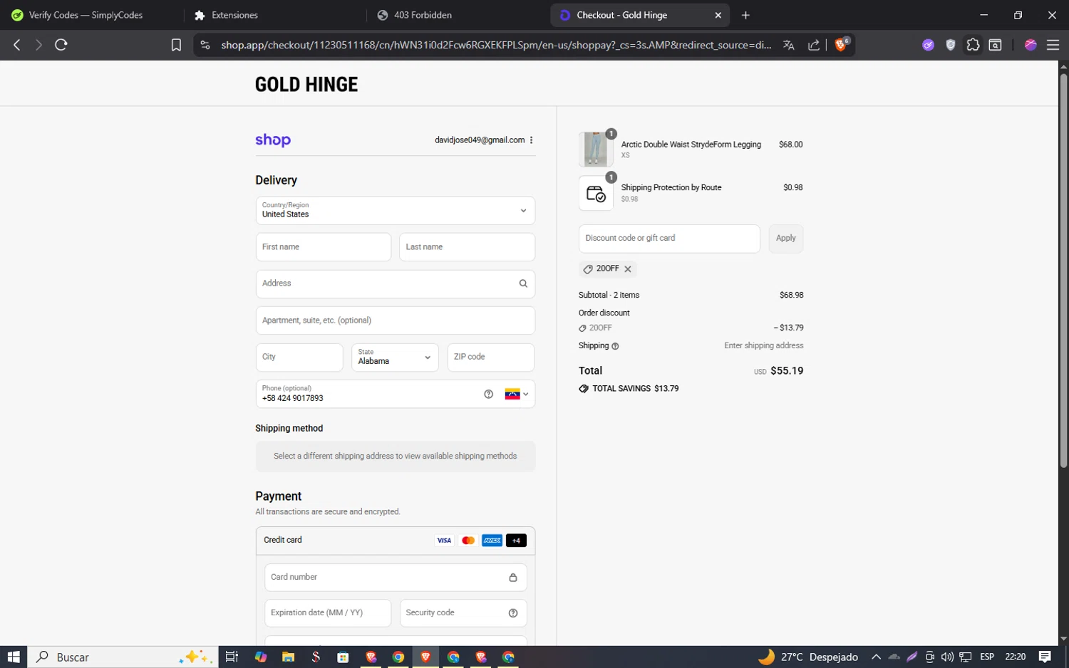 Gold Hinge Promo Codes - 20% Off (8 Verified) Dec 2025