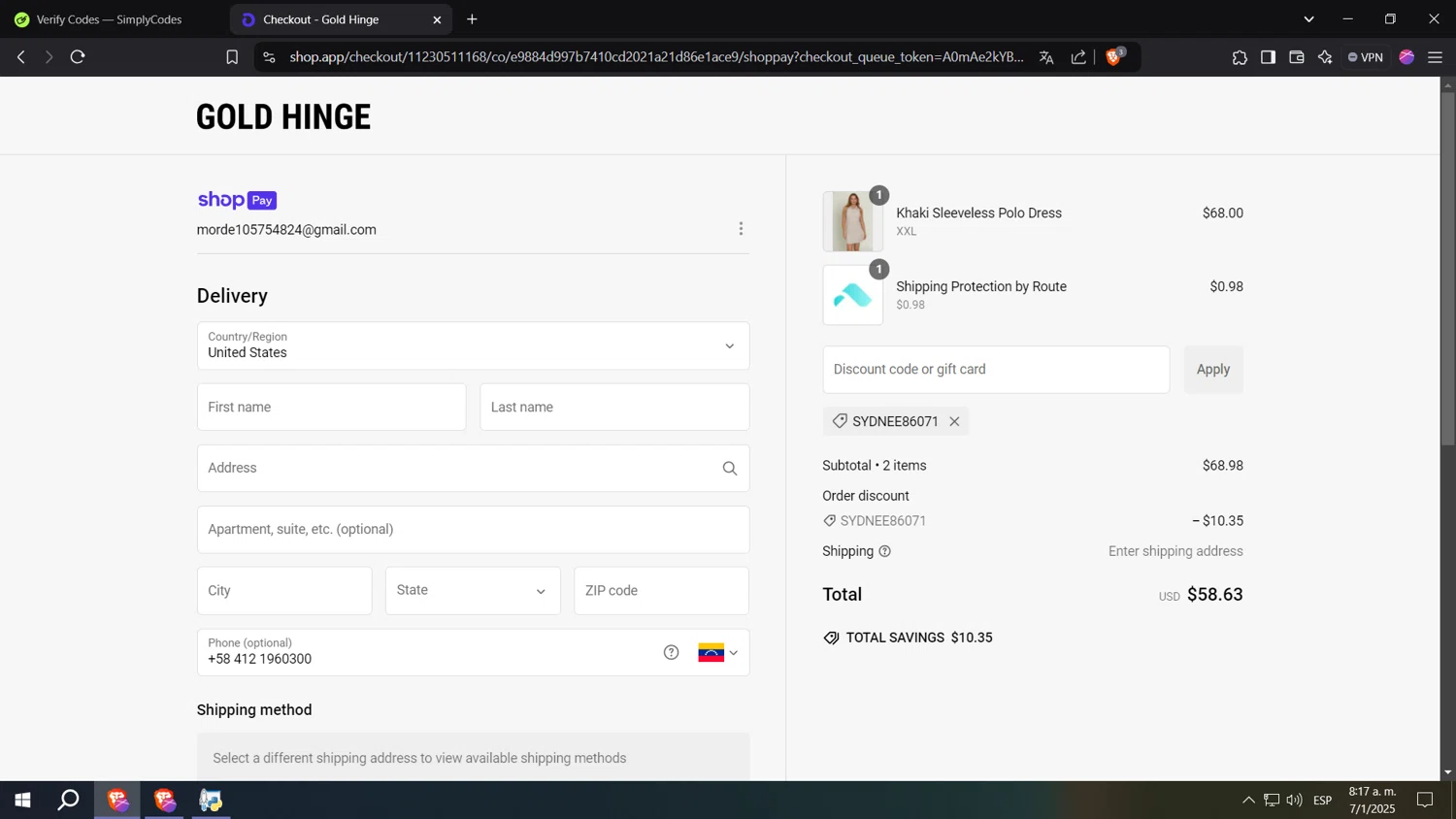 Gold Hinge Promo Codes - 20% Off (8 Verified) Aug 2025
