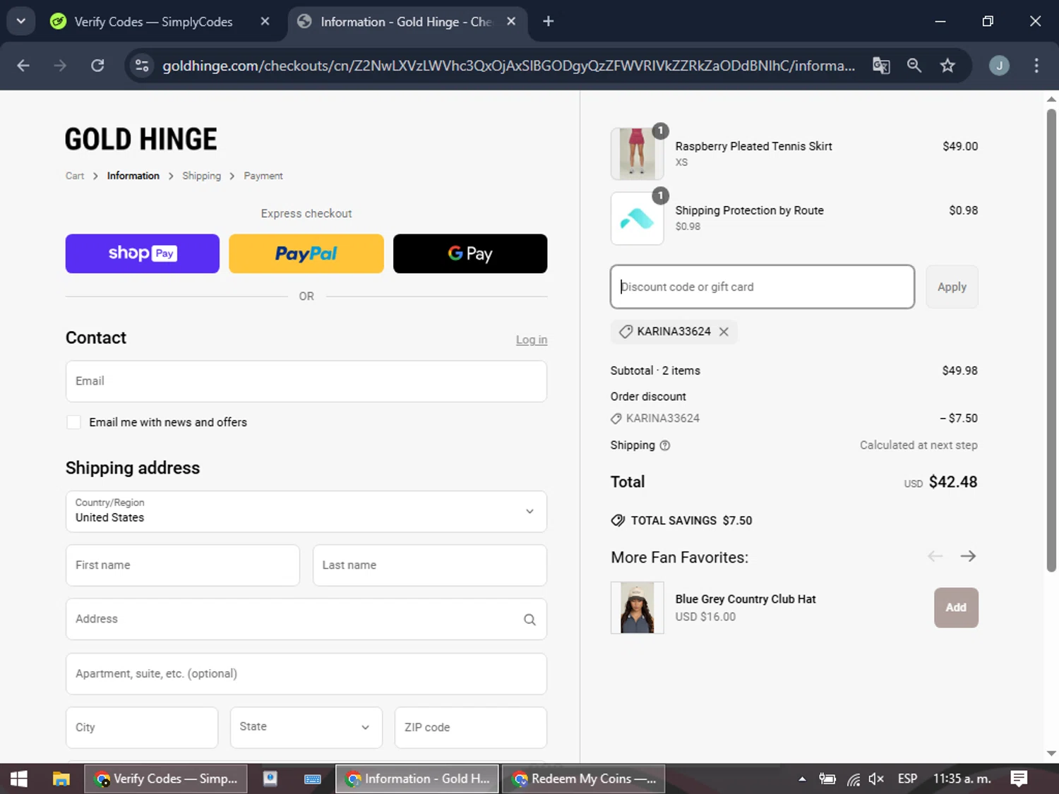 Gold Hinge Promo Codes - 20% Off (8 Verified) Aug 2025