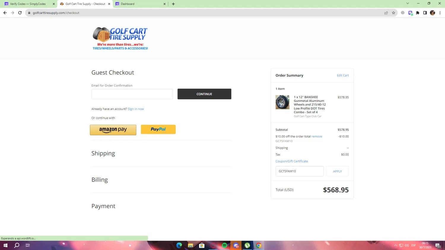 Golf Cart Tire Supply Coupons - $10 Off | October 2024