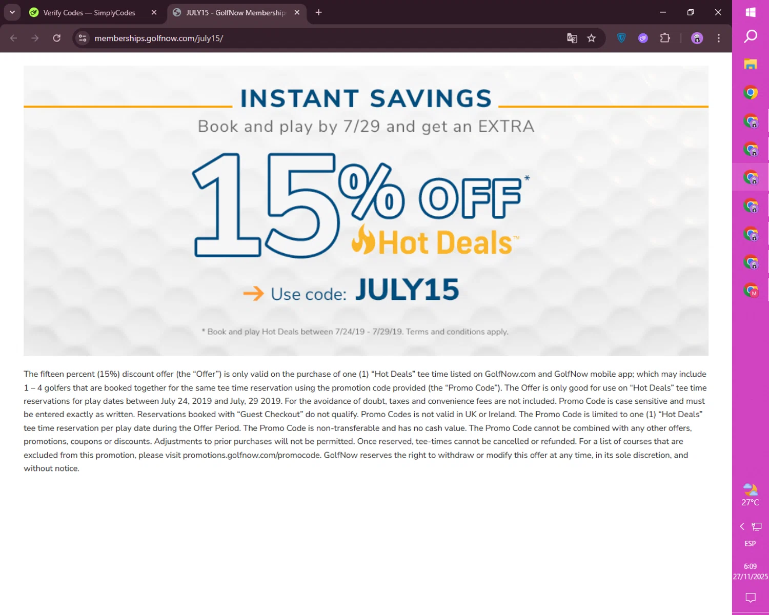 GolfNow Promo Codes - 30% Off (5 Verified) Dec 2025