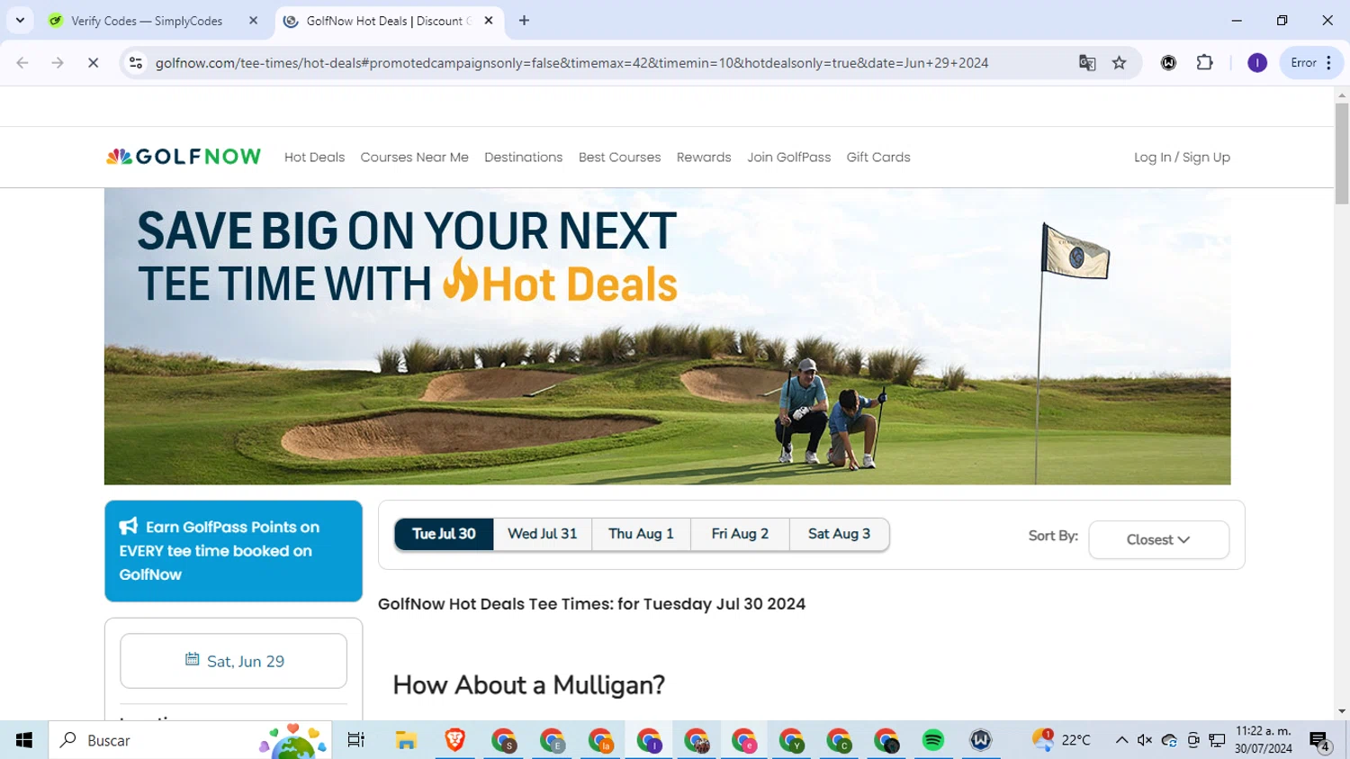 GolfNow Promo Codes - 15% Off | September 2024