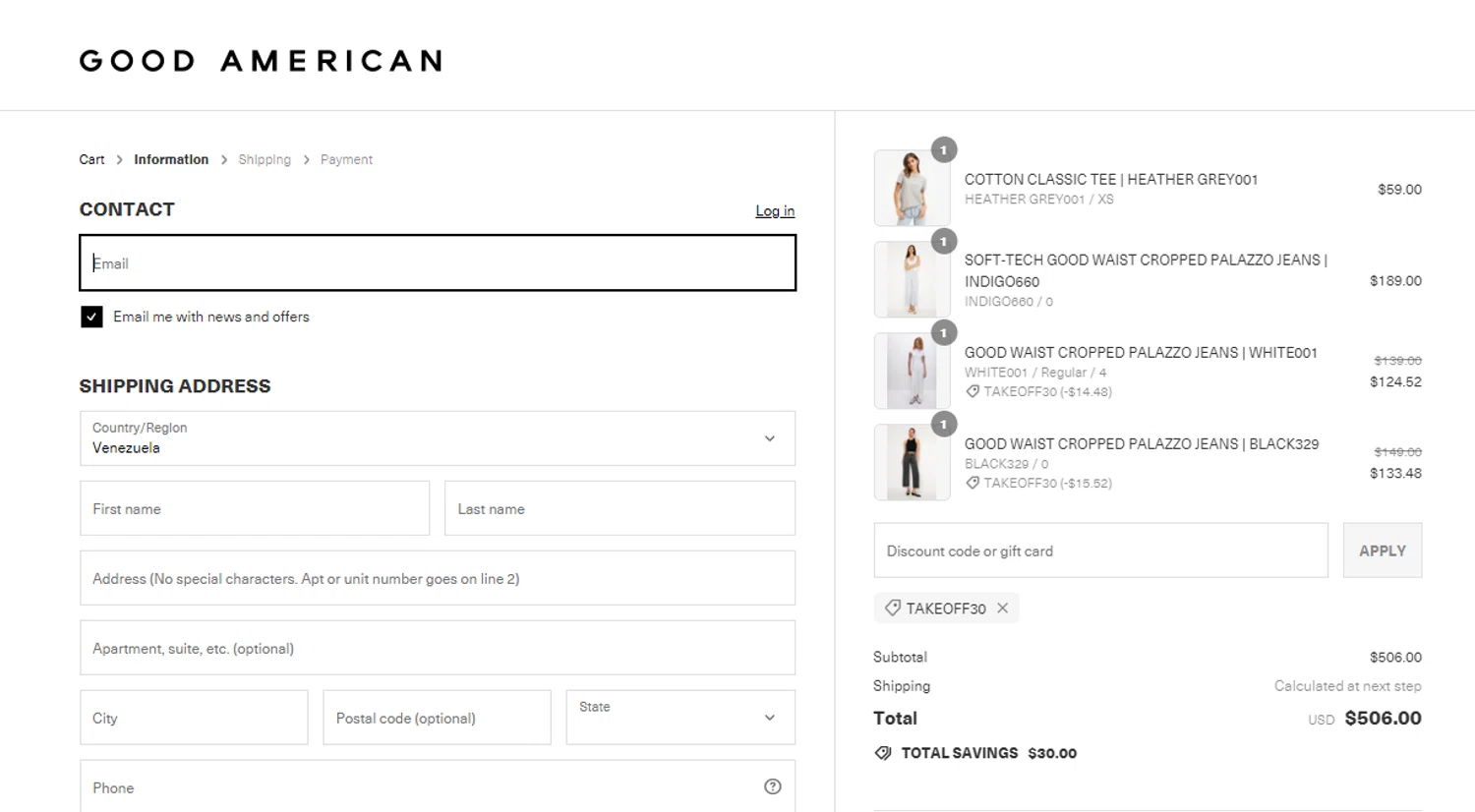 Good American Discount Codes - 30% Off | September 2024