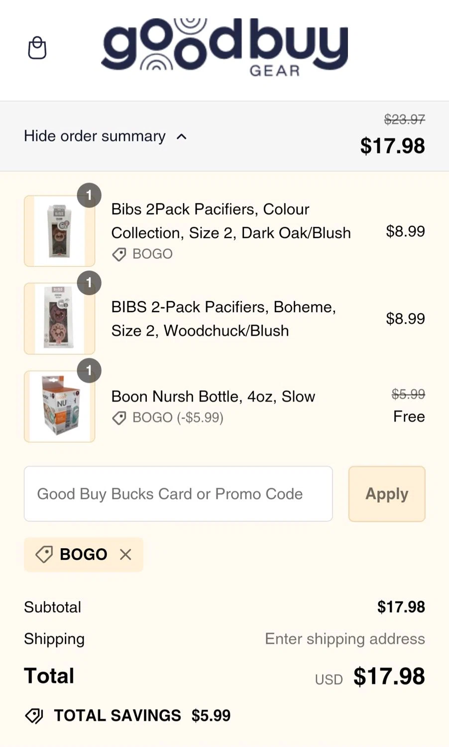 Good Buy Gear Promo Codes – 15% Off | May 2024