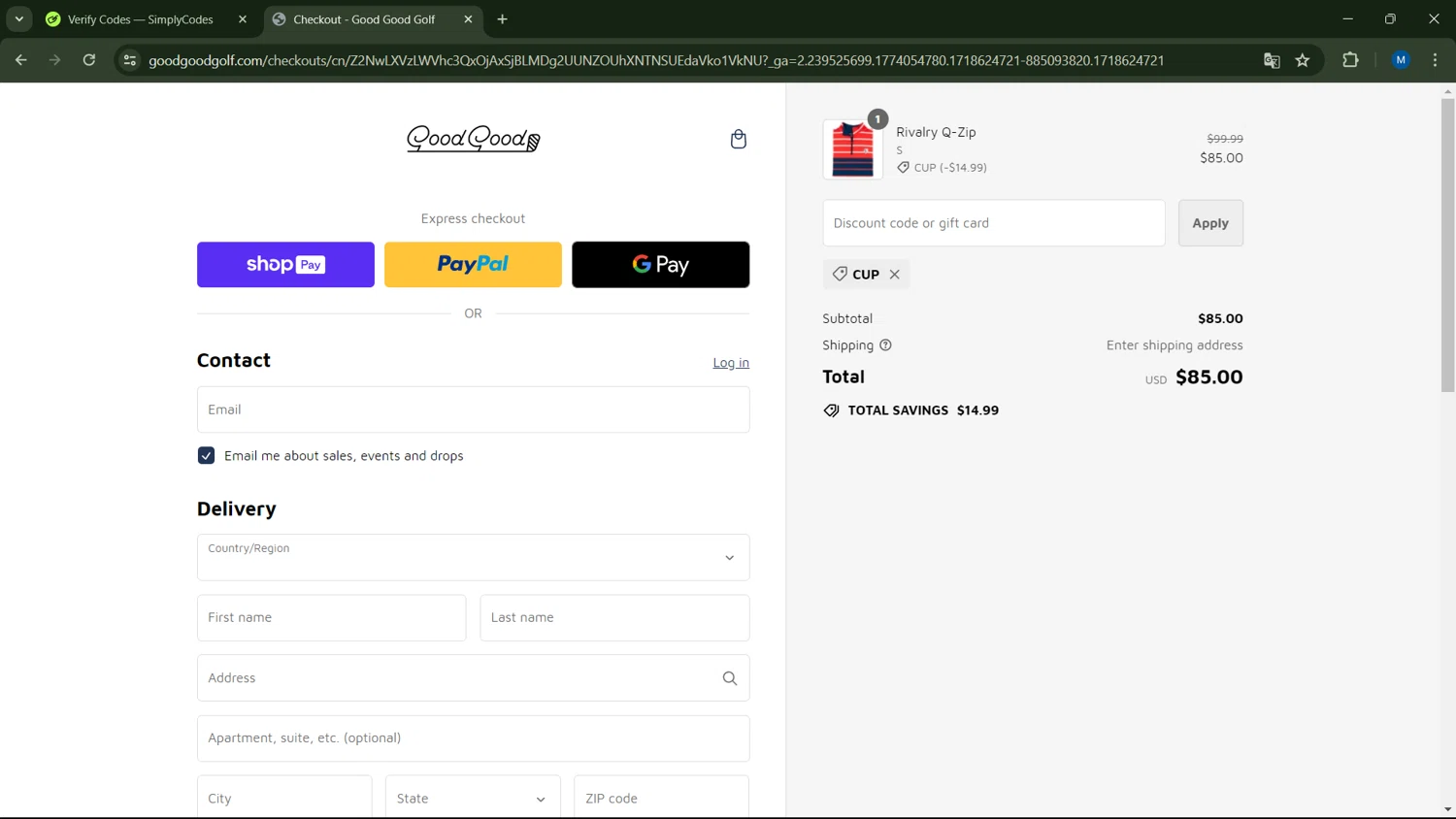 Good Good Golf Promo Codes – 15% Off | July 2024