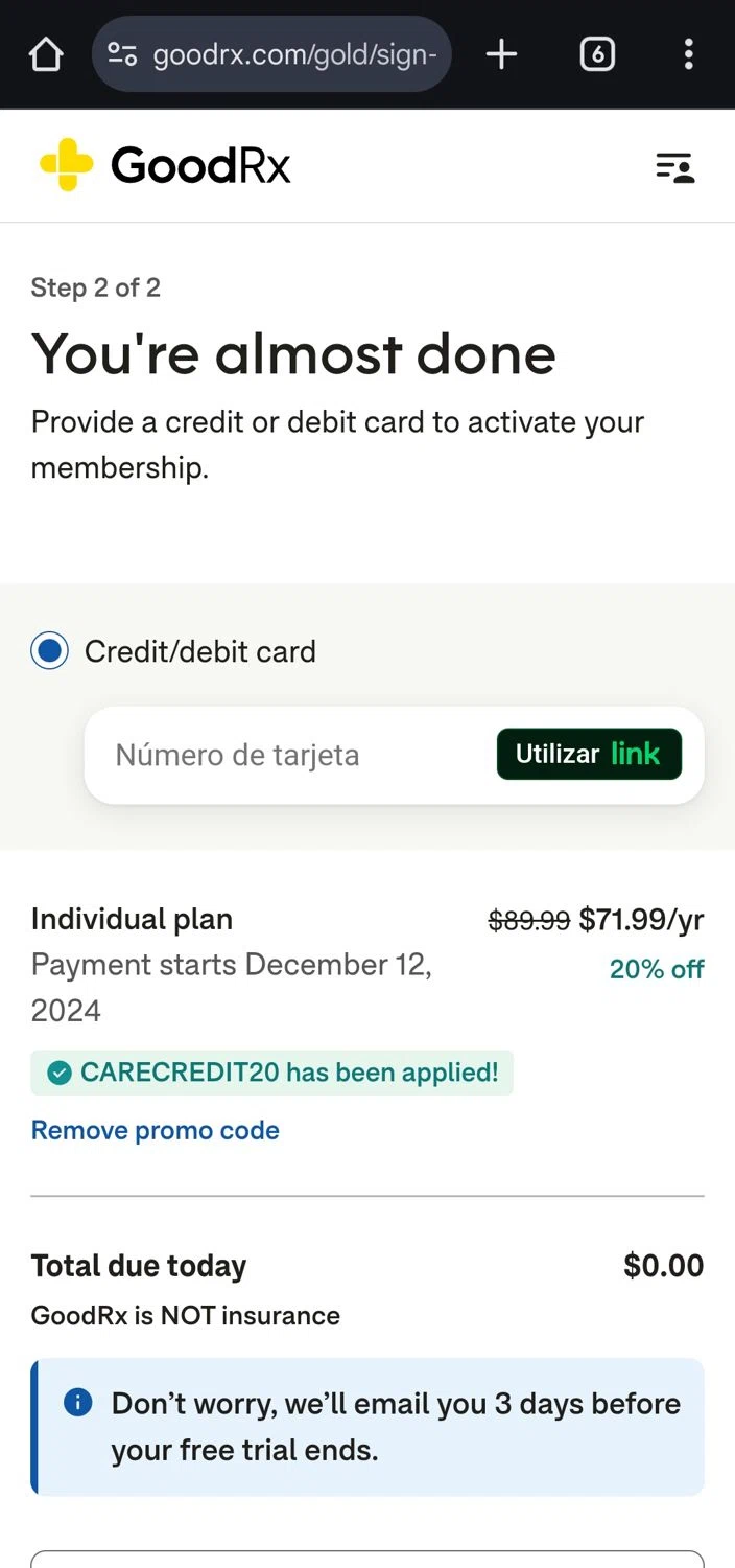 GoodRx Coupons - 20% Off | November 2024