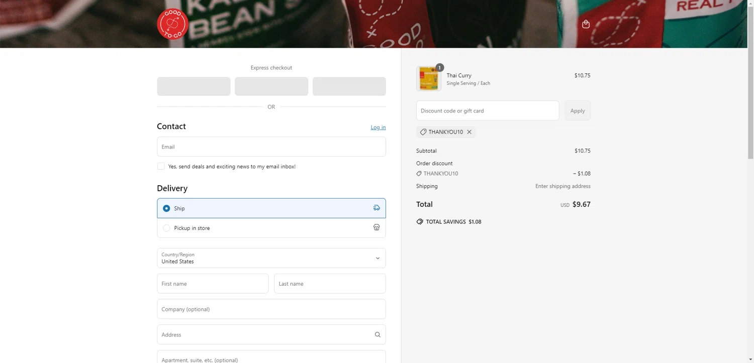Good To-Go Promo Codes (6 Verified) - 15% Off Sep 2025