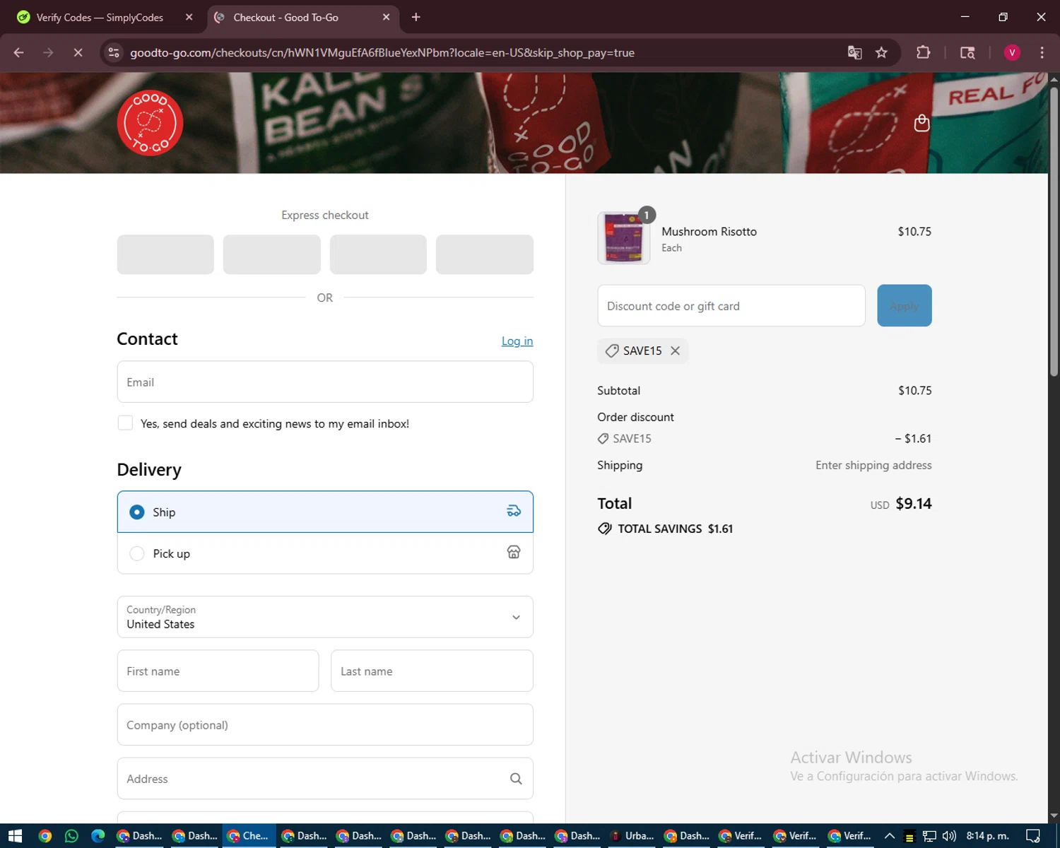 Good To-Go Promo Codes (6 Verified) - 15% Off Sep 2025