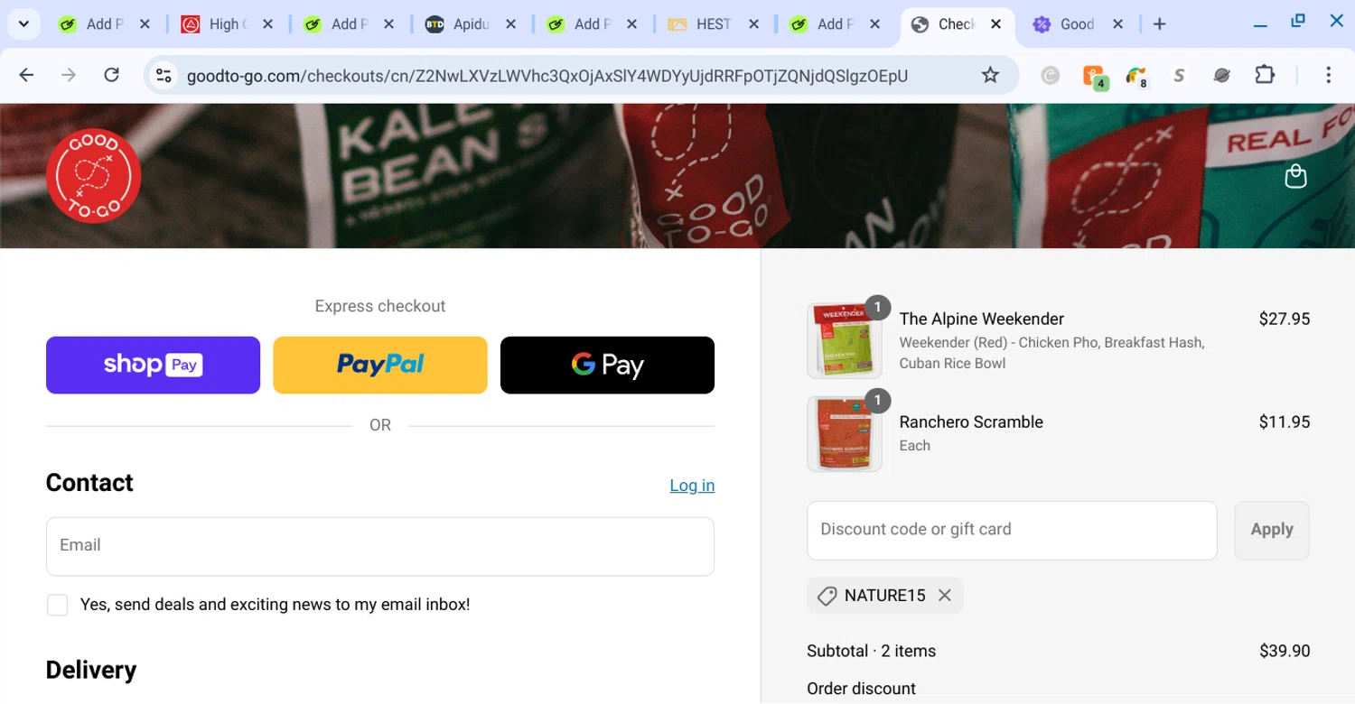 Good To-Go Promo Codes - 15% Off (6 Verified) Mar 2026