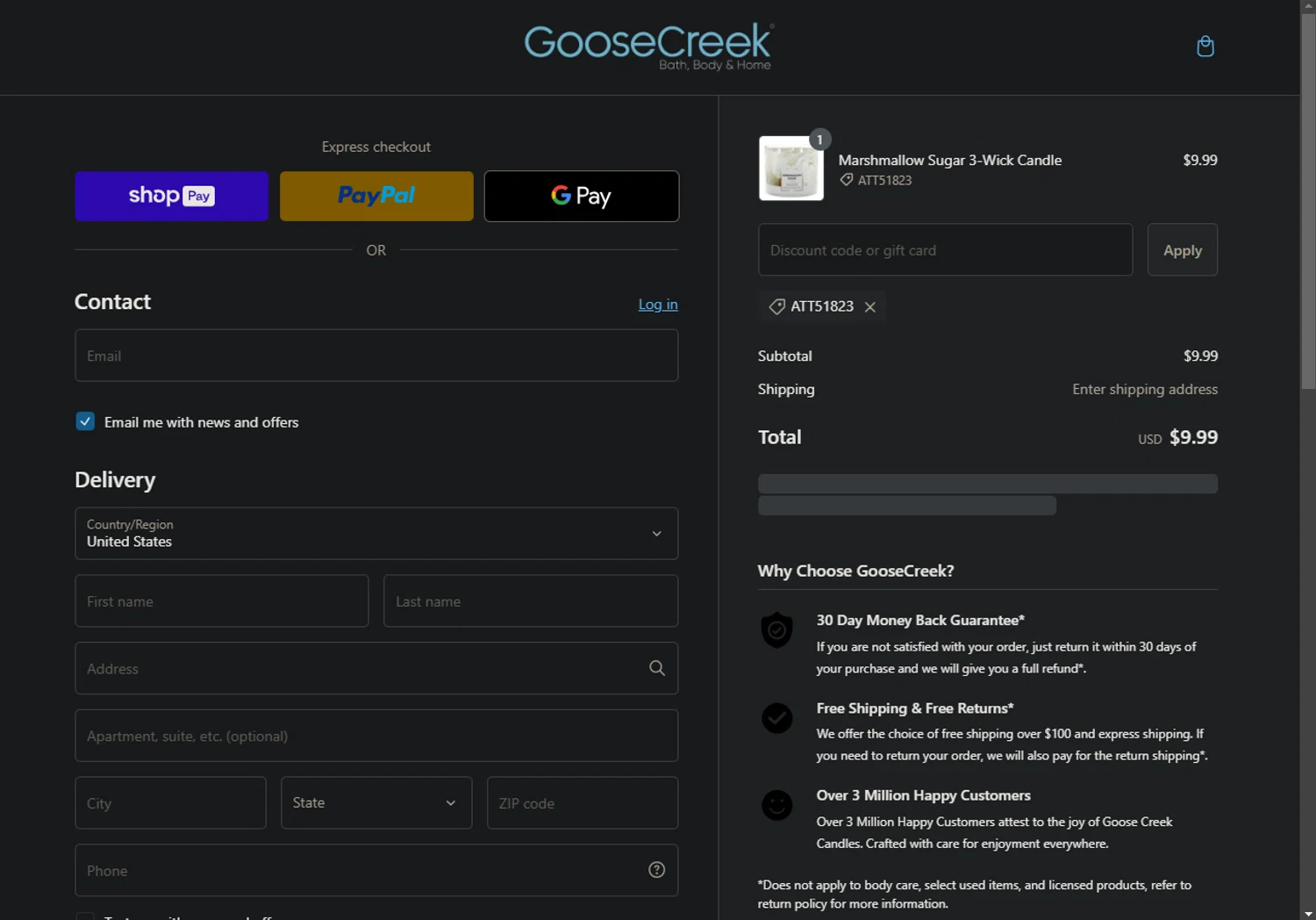 Goose Creek Coupons - $1 Off | December 2024