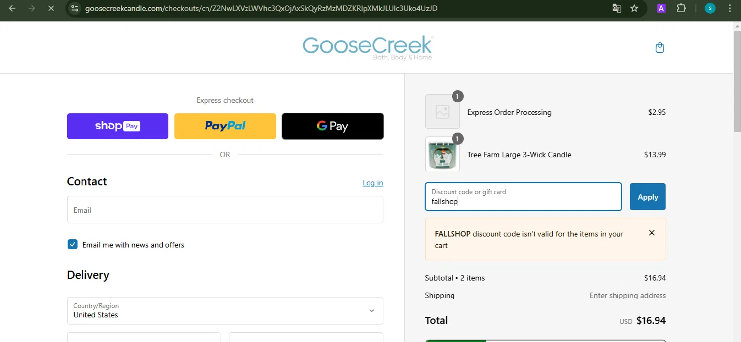 Goose Creek Coupons - $1 Off | December 2024