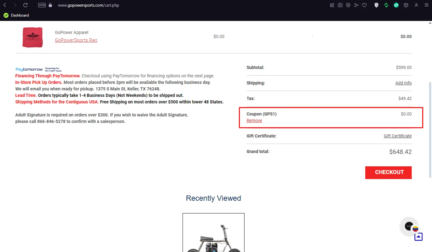 Go Power Sports Coupon Codes - 10% Off | August 2024