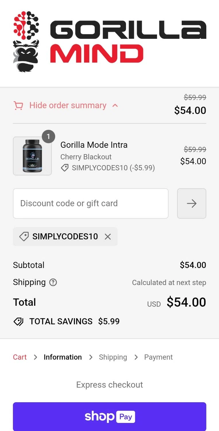 Gorilla Mind Discount Codes - 10% Off | September 2024