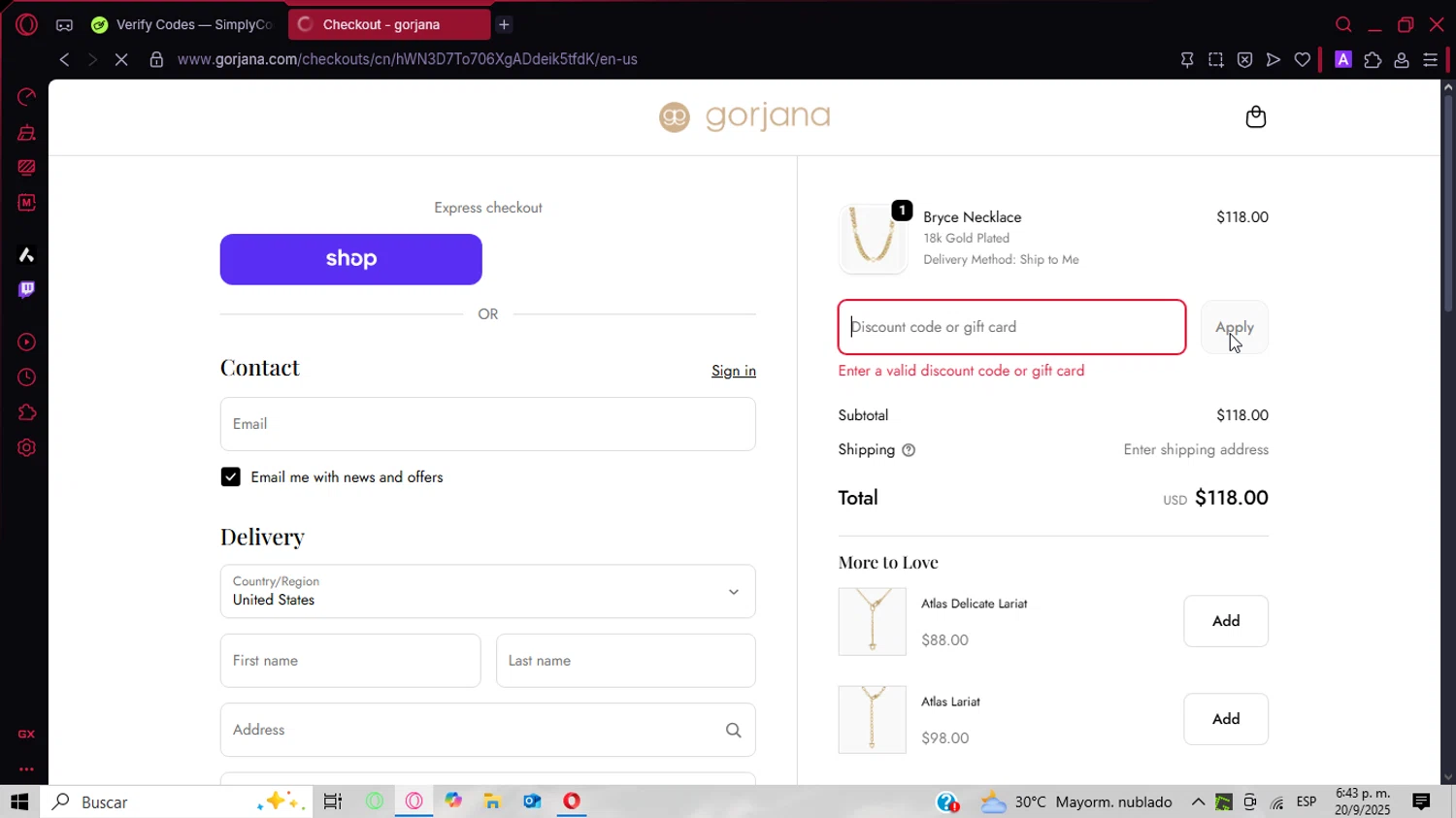 Gorjana Promo Codes (1 Verified) - $25 Off w/Code Oct 2025