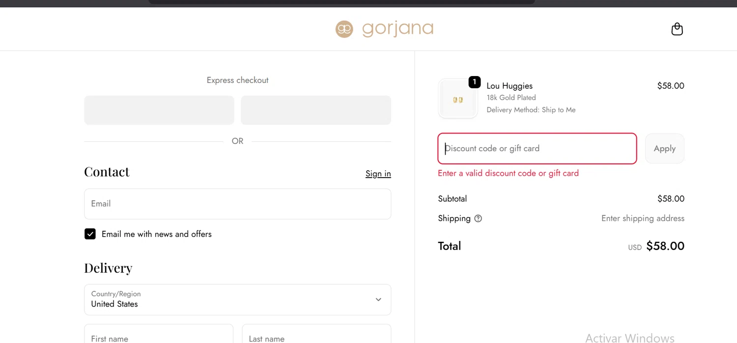 Gorjana Promo Codes (1 Verified) - $25 Off w/Code Oct 2025