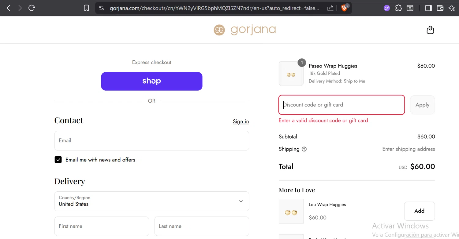 Gorjana Promo Codes (1 Verified) - $25 Off w/Code Sep 2025
