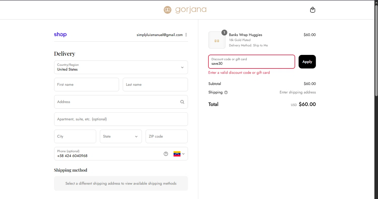 Gorjana Promo Codes (1 Verified) - $25 Off w/Code Sep 2025