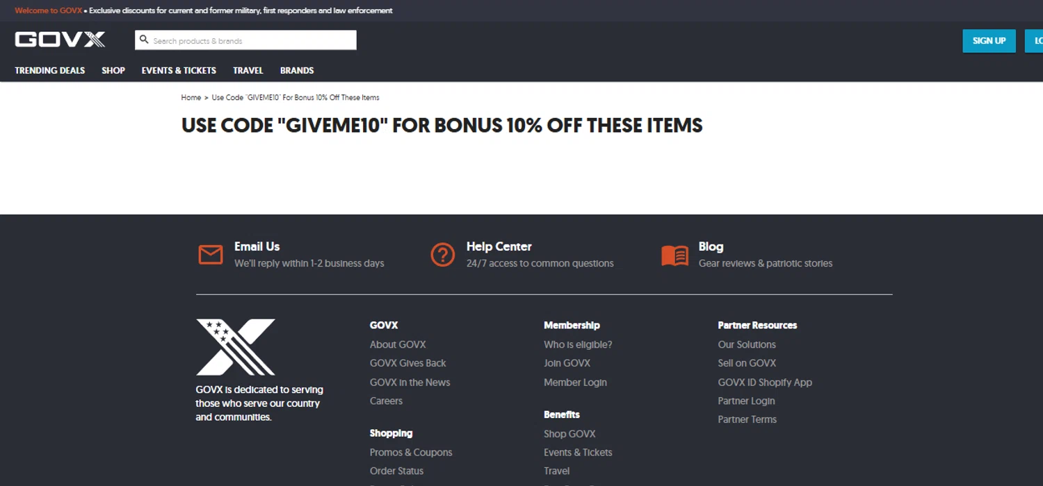 GovX Discount Codes - $25 Off Coupons Mar 2025