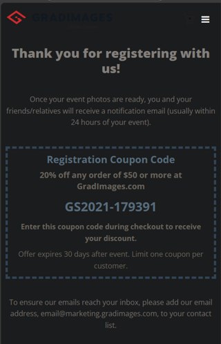 GradImages Promo Codes (3 Verified) - 20% Off Feb 2025