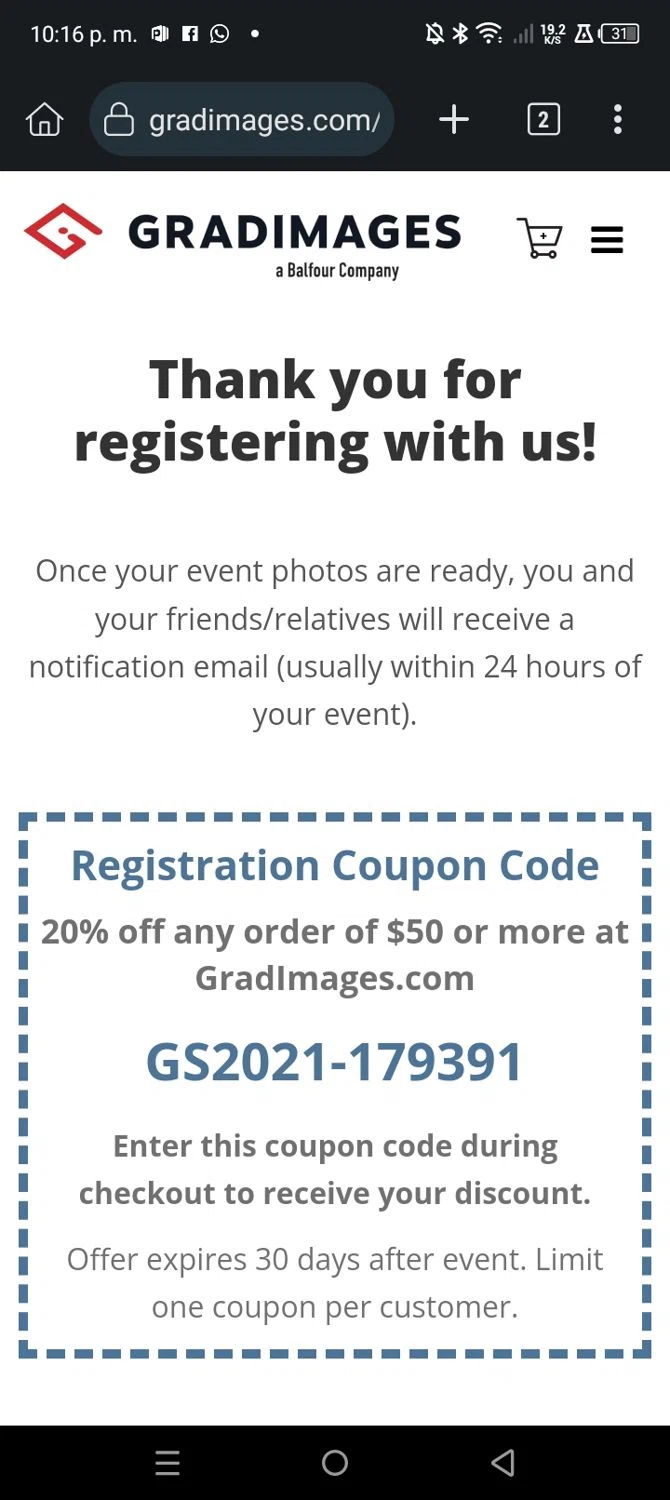 GradImages Promo Codes - 20% Off | January 2025