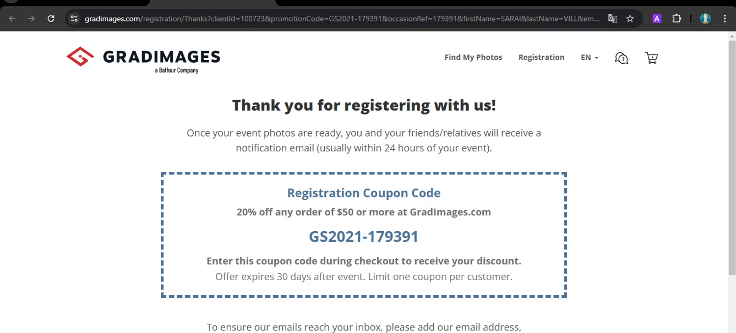 GradImages Promo Codes - 20% Off | January 2025