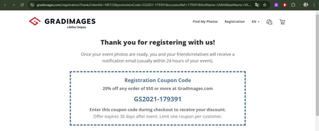 GradImages Promo Codes (3 Verified) - 20% Off Mar 2025