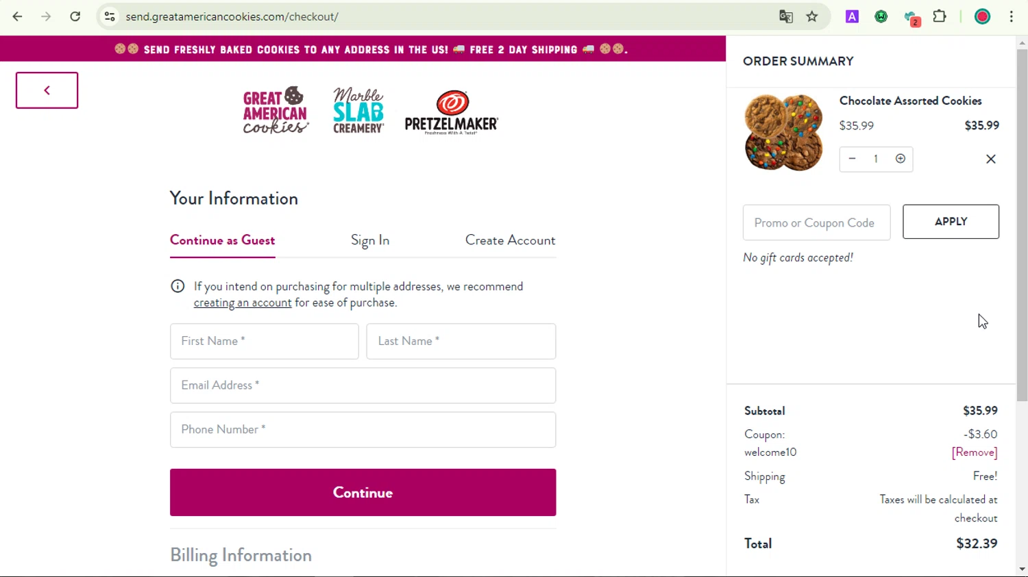 Great American Cookies Coupons - 15% Off | August 2024