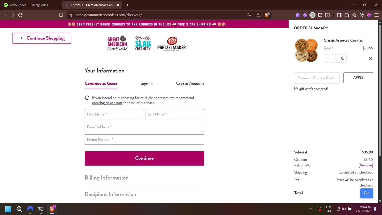 Great American Cookies Promo Codes - 15% Off Nov 2025