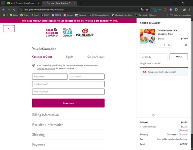 Great American Cookies Promo Codes - 15% Off Jun 2025