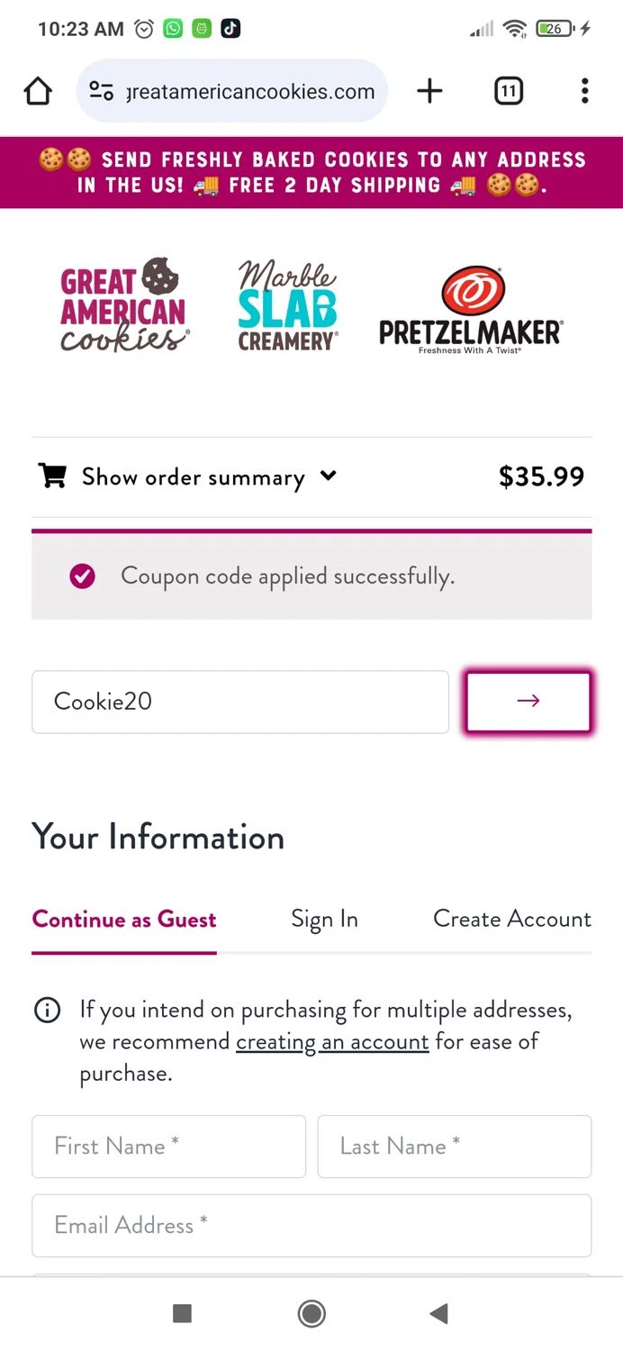 Great American Cookies Coupons - 15% Off | September 2024