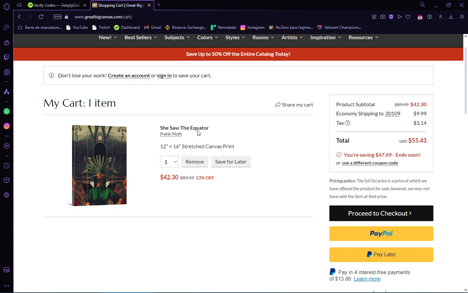 Great Big Canvas Coupons - 40% Off | January 2025