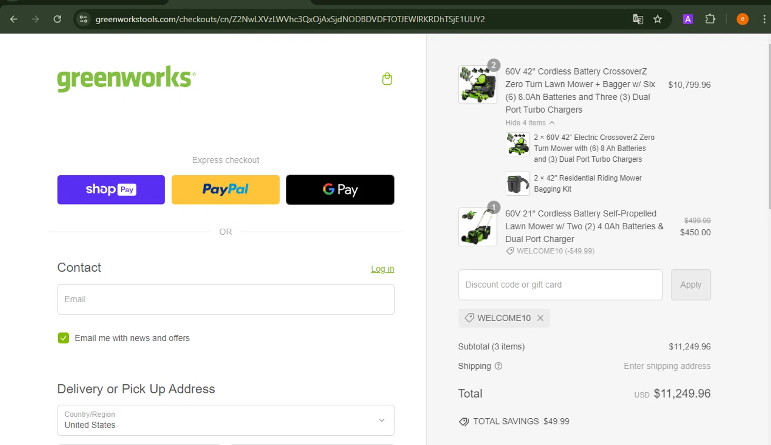 Greenworks Tools Coupon Codes - 10% Off | November 2024