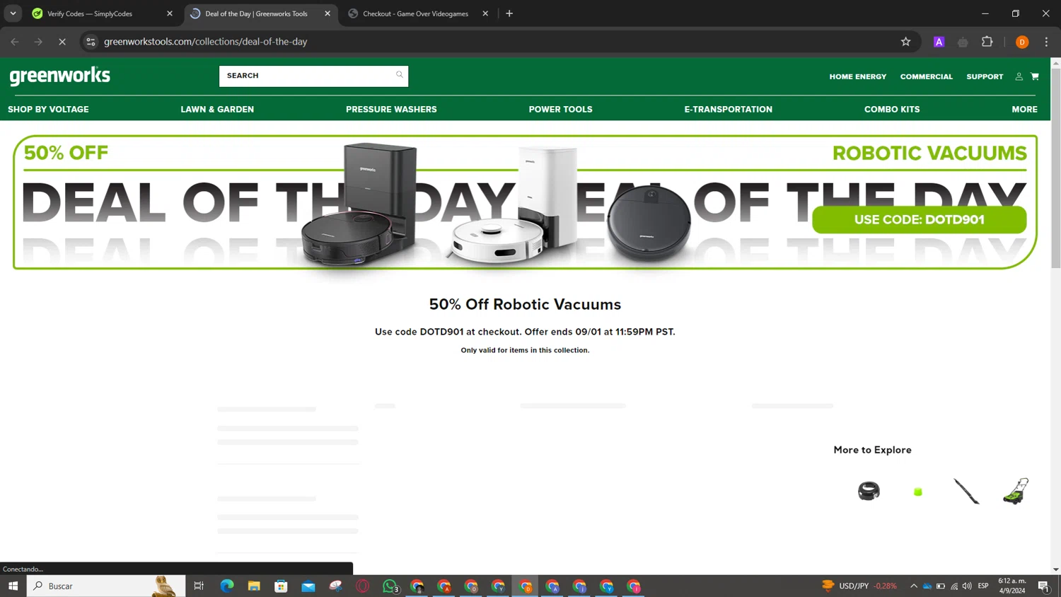 Greenworks Tools Coupon Codes - 10% Off | September 2024