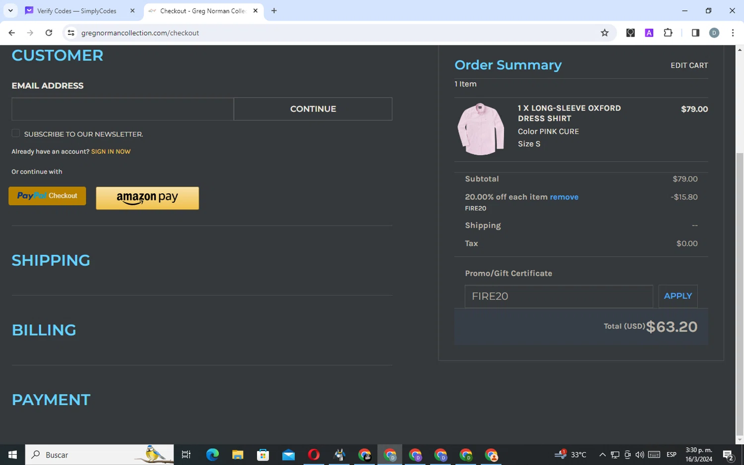 Greg Norman Collection Coupon Codes - 20% Off | October 2024