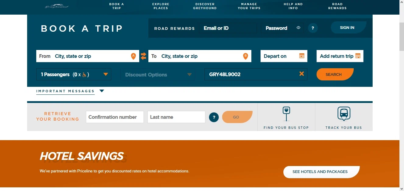 Greyhound Promo Codes - 20% Off | September 2024