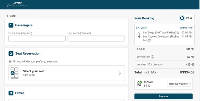 Greyhound Promo Codes - 15% Off | October 2024