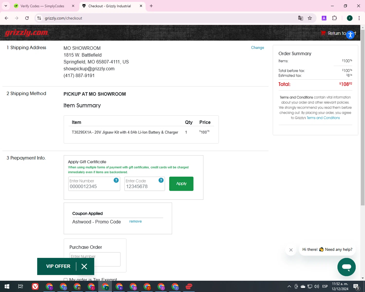 Grizzly Industrial Coupon Codes - $24 Off | January 2025