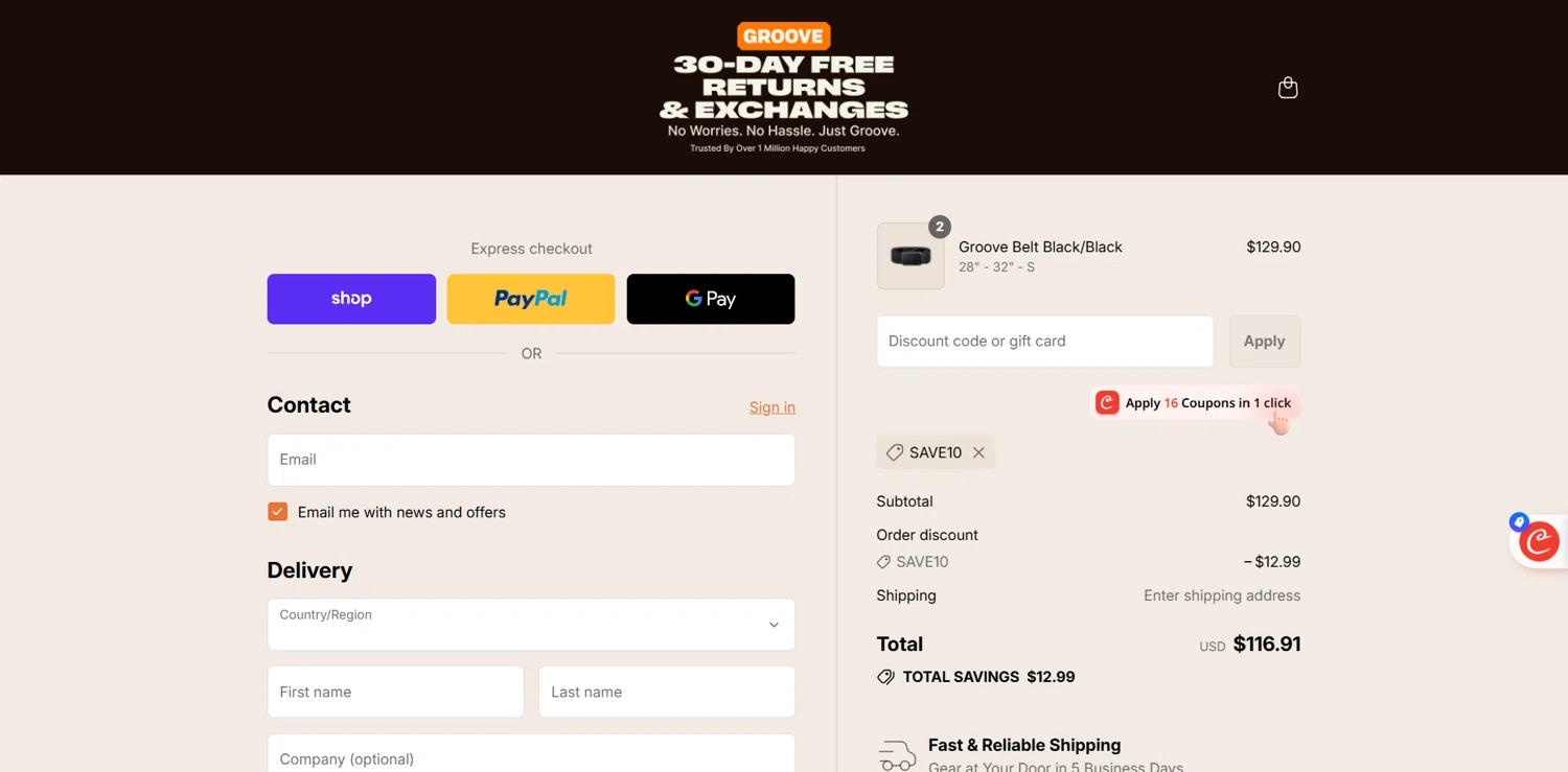 Groove Life Promo Codes (13 Verified) - 15% Off Oct 2025