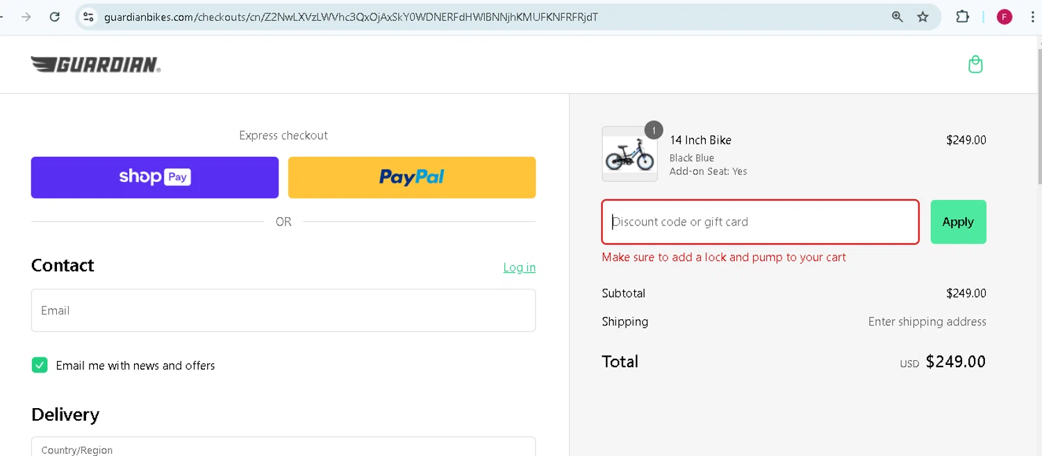Guardian Bikes Discount Codes (3 Verified) - Jan 2025