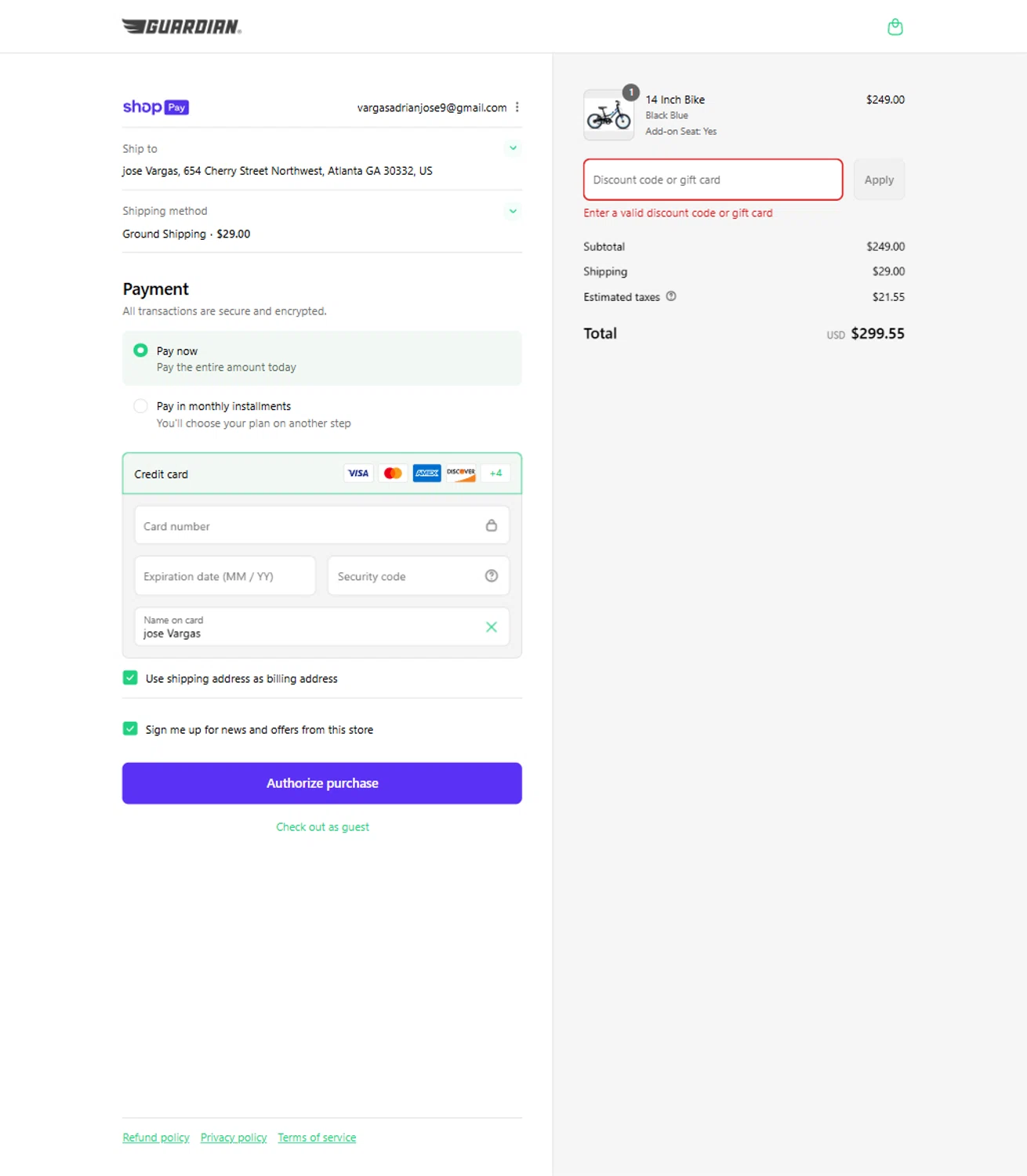Guardian Bikes Promo Code - 20% Off (1 Verified) Nov 2025