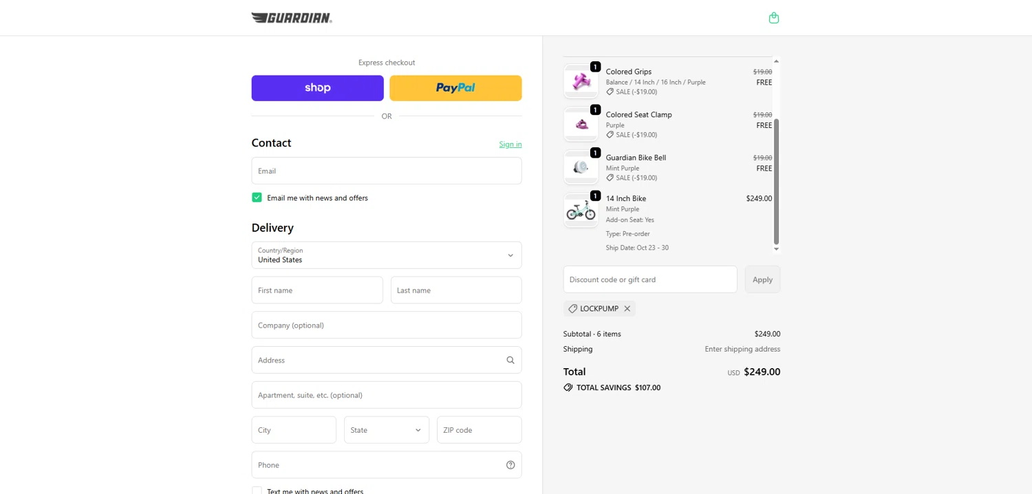 Guardian Bikes Promo Codes (1 Verified) - 20% Off Nov 2025