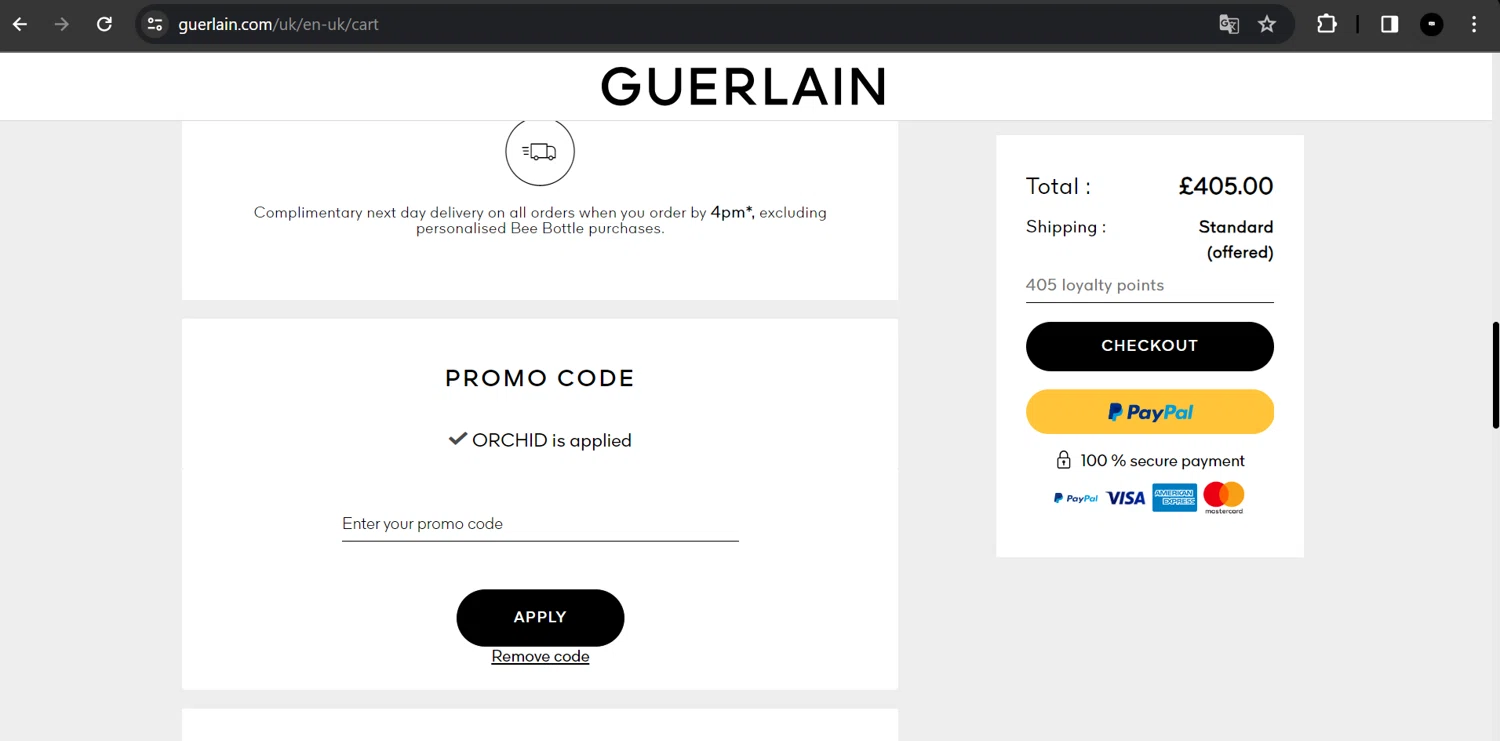 Guerlain Promo Codes - 10% Off | November 2024