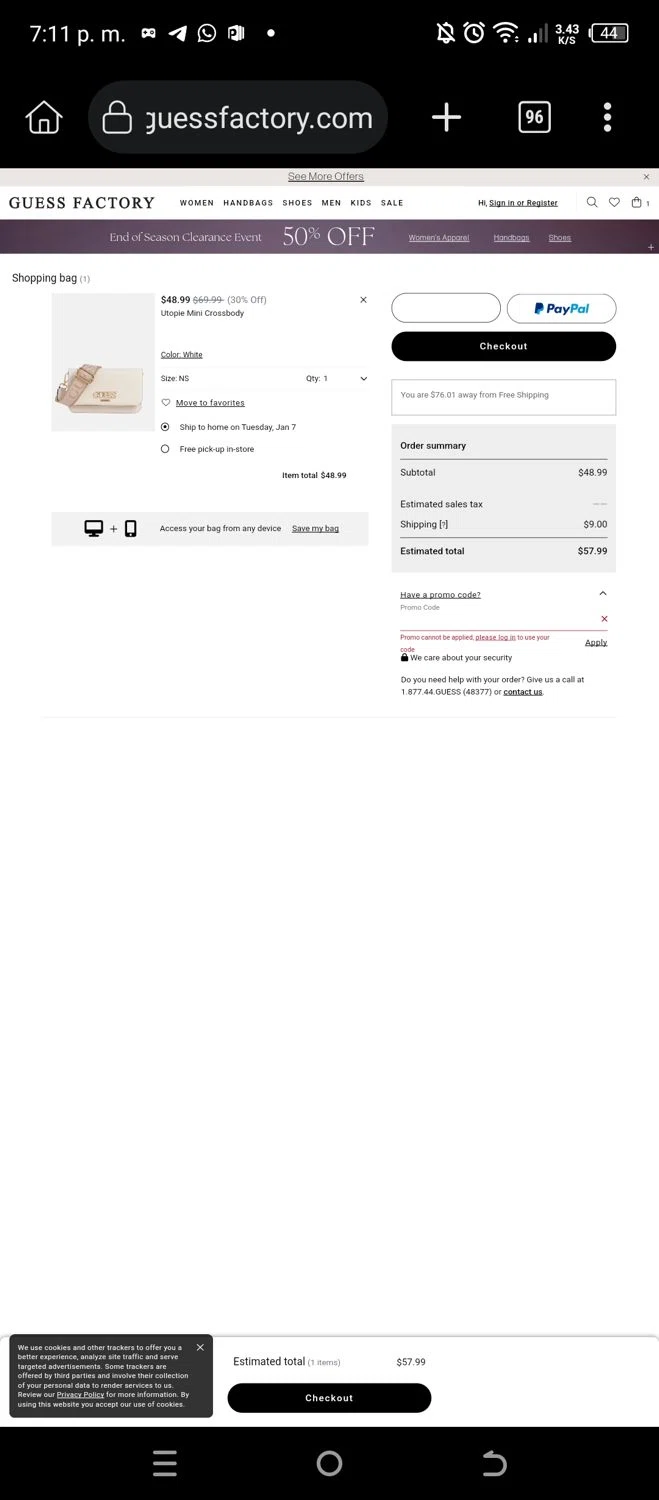Guess Factory Coupons - 20% Off | January 2025