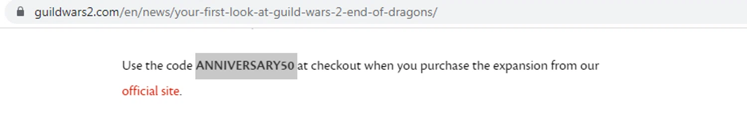 Guild Wars 2 Promo Codes - 50% Off Coupons Mar 2026